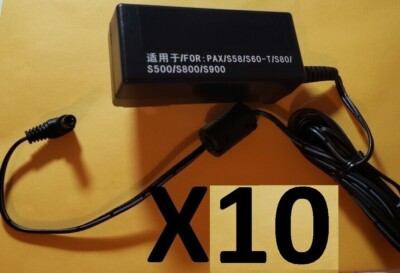 10x oem PAX A80 S80 s900 Power adapter for pax A80 s80 credit card ...