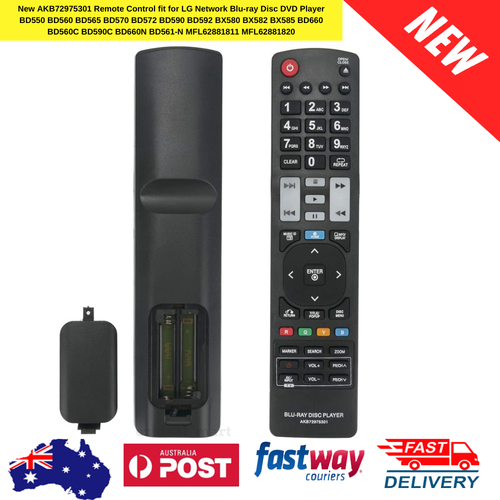 New AKB72975301 Remote Control for LG Blu-ray Disc DVD Player BD550 ...