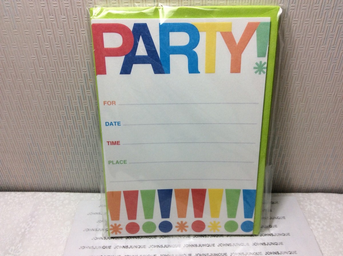 Hard Plastic Invitations