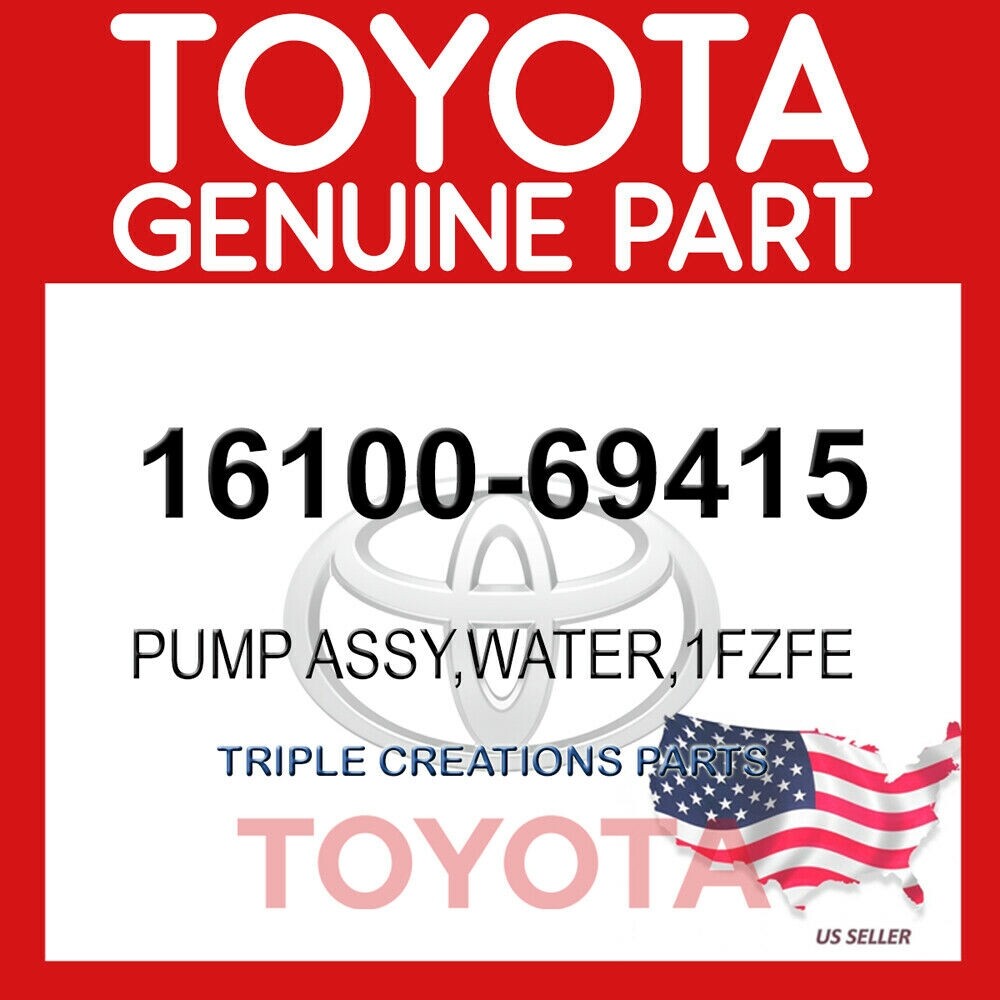 1610069415 Genuine Toyota Pump Assy Water 1FZFE 16100-69415 OEM | eBay