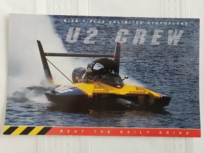 UNLIMITED HYDROPLANE - T-PLUS U-2 RACING TEAM - Promo Card - STEVE ...