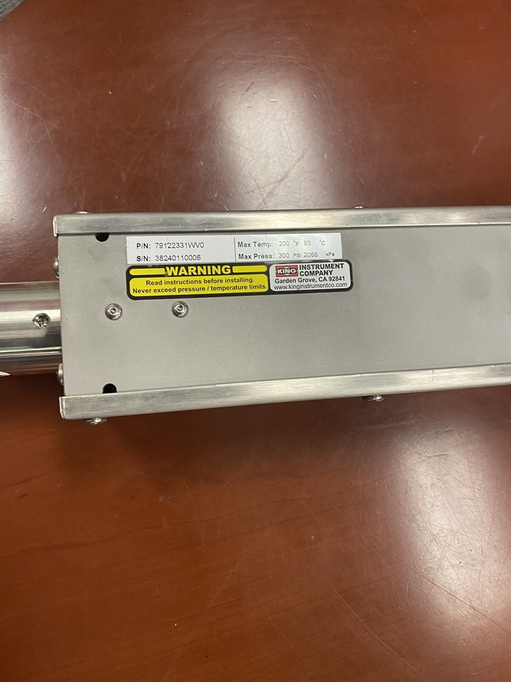 King Instruments Flow meter Model 79122331WV0 | eBay
