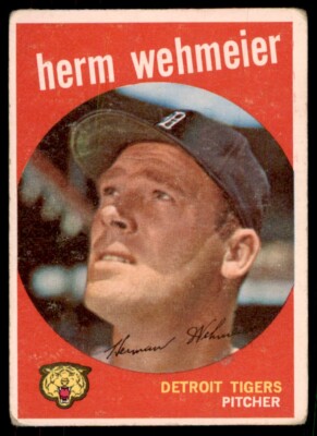 1959 TOPPS HERM WEHMEIER DETROIT TIGERS #421 | eBay