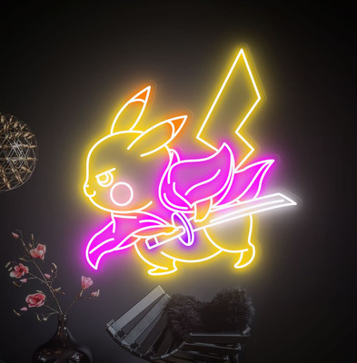 ANIME NEON SIGN LED LIGHT GIFT TWITCH CARTOON HELLO KITTY BAR ART CAR ...