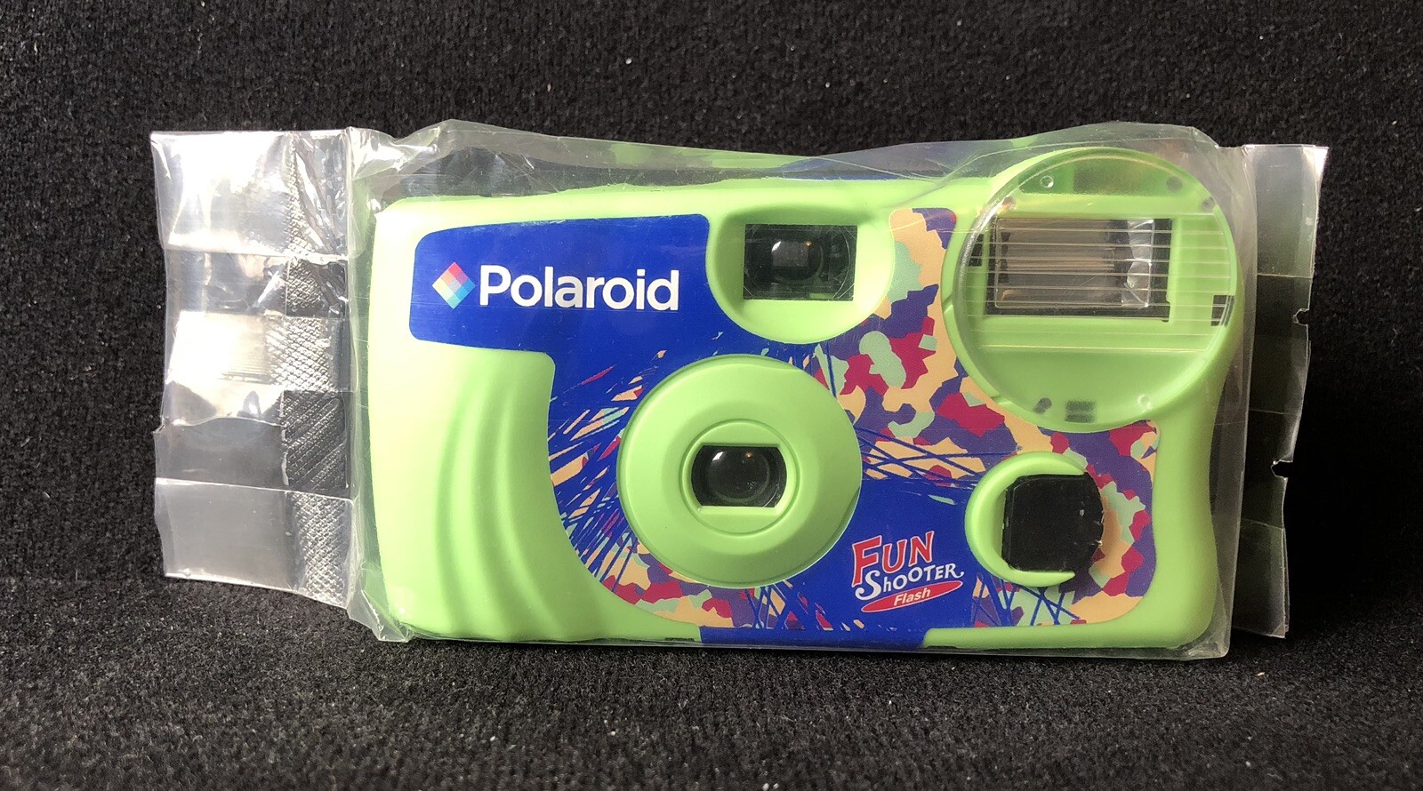 Polaroid Fun Shooter Flash Green Camera 27 exposure One-Time-Use ...