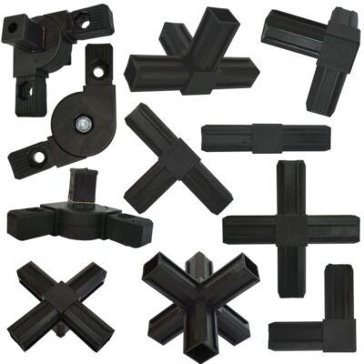 Square Tube Connector Joints Square Joints Connections 20mmx1.5mm 2 3 4 ...