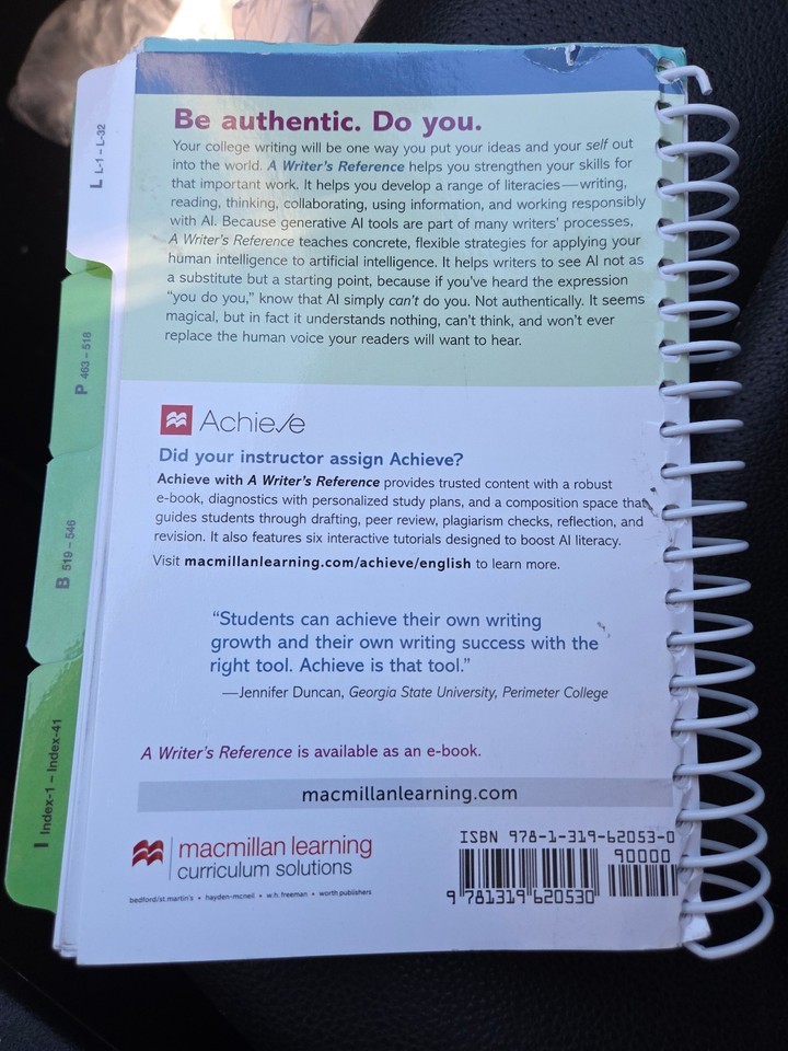 A Writer's Reference Diana Hacker Nancy Sommers, Eleventh Edition, 2024 ...