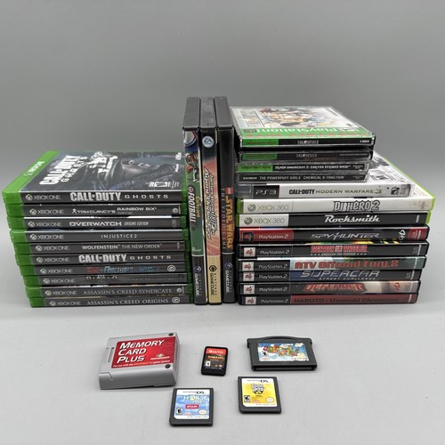 Lot Of 29 Video Games Xbox One 360 PS1 PS2 PS3 GameCube DS Assorted ...