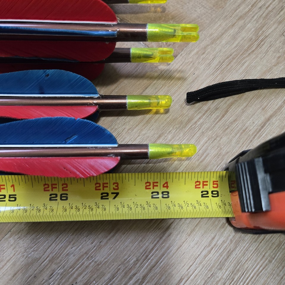 6 XX75 Easton Browning Ballistic Brown Arrows 2114 28 3/8" 4 fletch ...