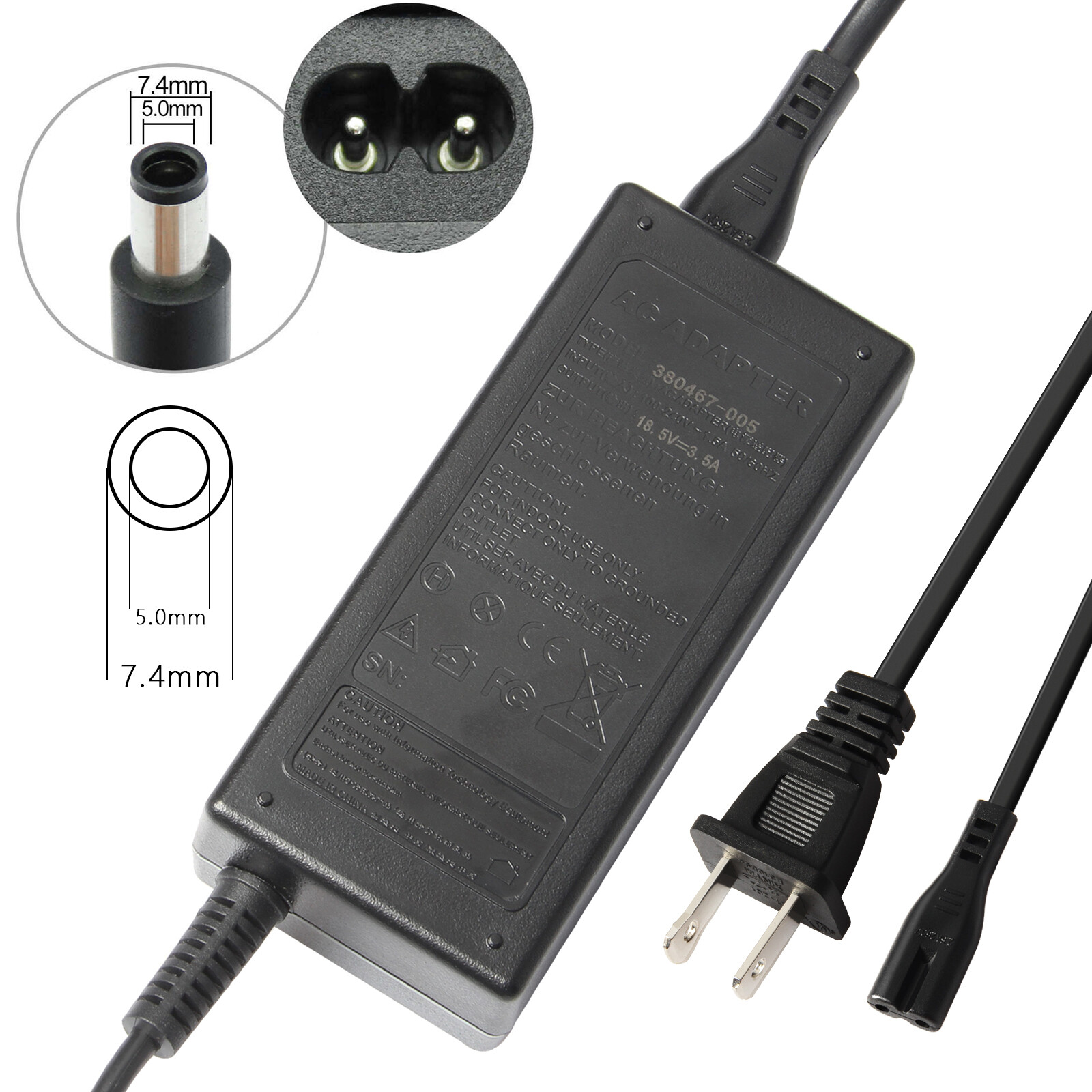 Laptop Power Supply Cord for HP Pavilion dv4 dv5 dv6 dv7 AC Adapter ...