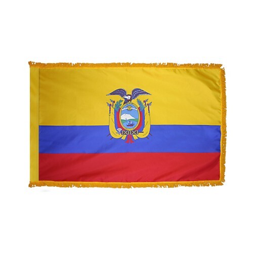 Ecuador Indoor Outdoor Parade Color Guard Dyed Nylon Flag All Larger ...