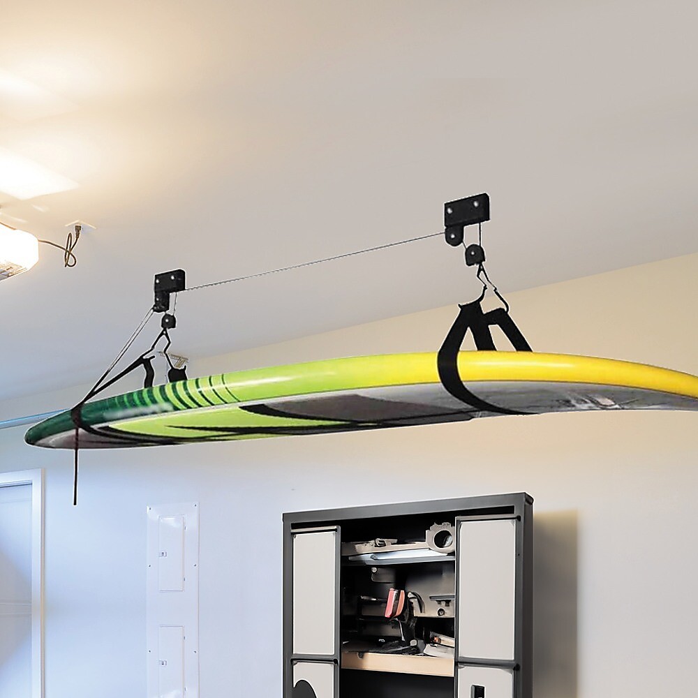 Garage Ceiling Storage Pulley System | Shelly Lighting