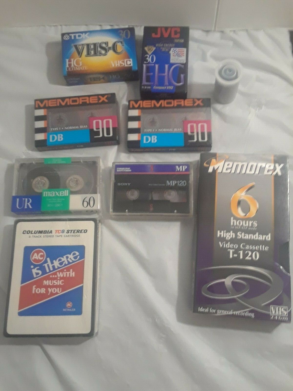 Audio Recorder Tape Lot Blank VHS VHS-C 8 Track Blank Cassette Tape ...