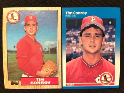 MLB - Tim Conroy 1987 Topps & 1987 Fleer Baseball - Cardinals | eBay