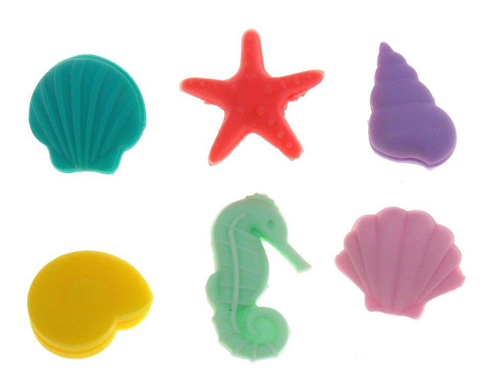 Sea Shells Wine Markers Sea Horse Starfish Snail Ocean Beach Gift Party ...