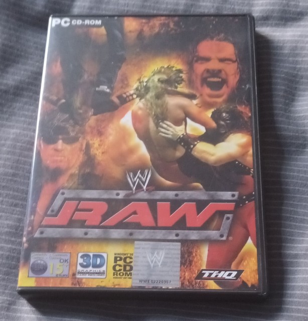 WWE WWF Raw PC Game. Complete PAL UK Wrestling HHH Undertaker Kane WCW ...