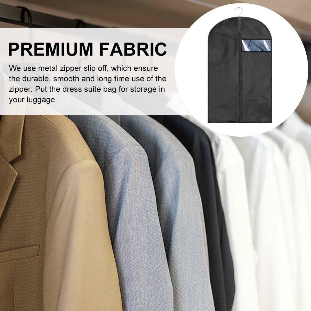 6pcs Travel Dustproof Cover Garment Bag Folding Zipper Sweaters Clear ...