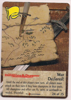 Spellfire 1996 Birthright Ultra Rare UR Chase 24/25 War Declared! M/NM ...