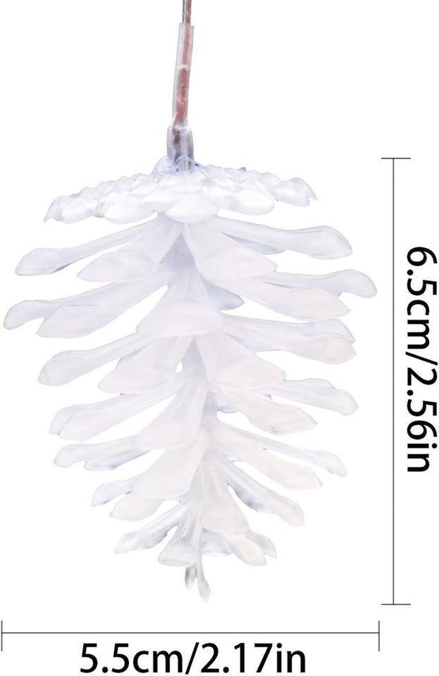 Color Changing Pine Cone Wind Chime, Solar Spiral Spinner Windchime ...