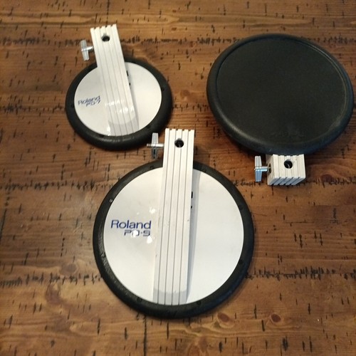 (2) Roland PD-9 DUAL Trigger electronic drum tom cymbal pad pd9 (1) pd ...