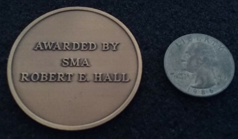 VINTAGE AUTHENTIC SMA Sergeant Major of the Army Robert Hall US ...