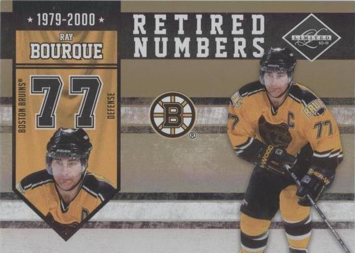 2010-11 Limited - Retired Numbers Ray Bourque #1 Gold Spotlight /24 for ...