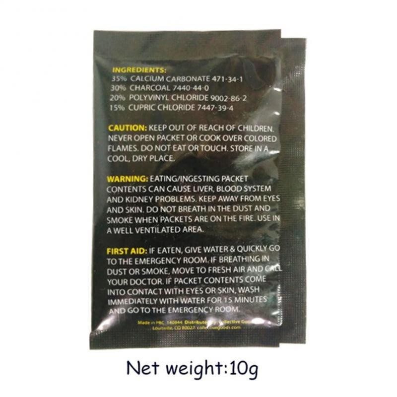 Colorful Fire Flame Powder Trick Family Party Outdoor Camping Hiking ...