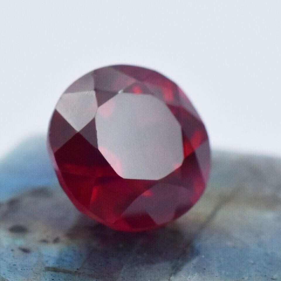 Flawless 10 Ct+ Natural Mozambique Red Ruby Round Cut Loose Gemstone ...
