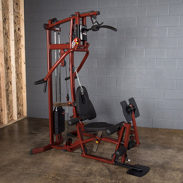 Body-Solid EXM1 Home Gym Multi Station Gym w/ Leg Press and 210 lb ...