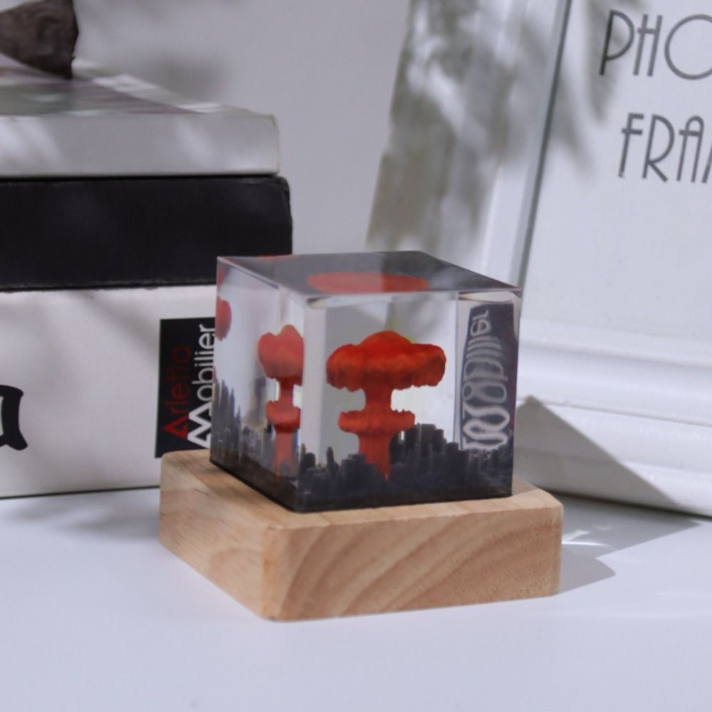 Nuclear Explosion Bomb Mushroom Cloud Lamp Flameless Lamp USB 3D Night ...