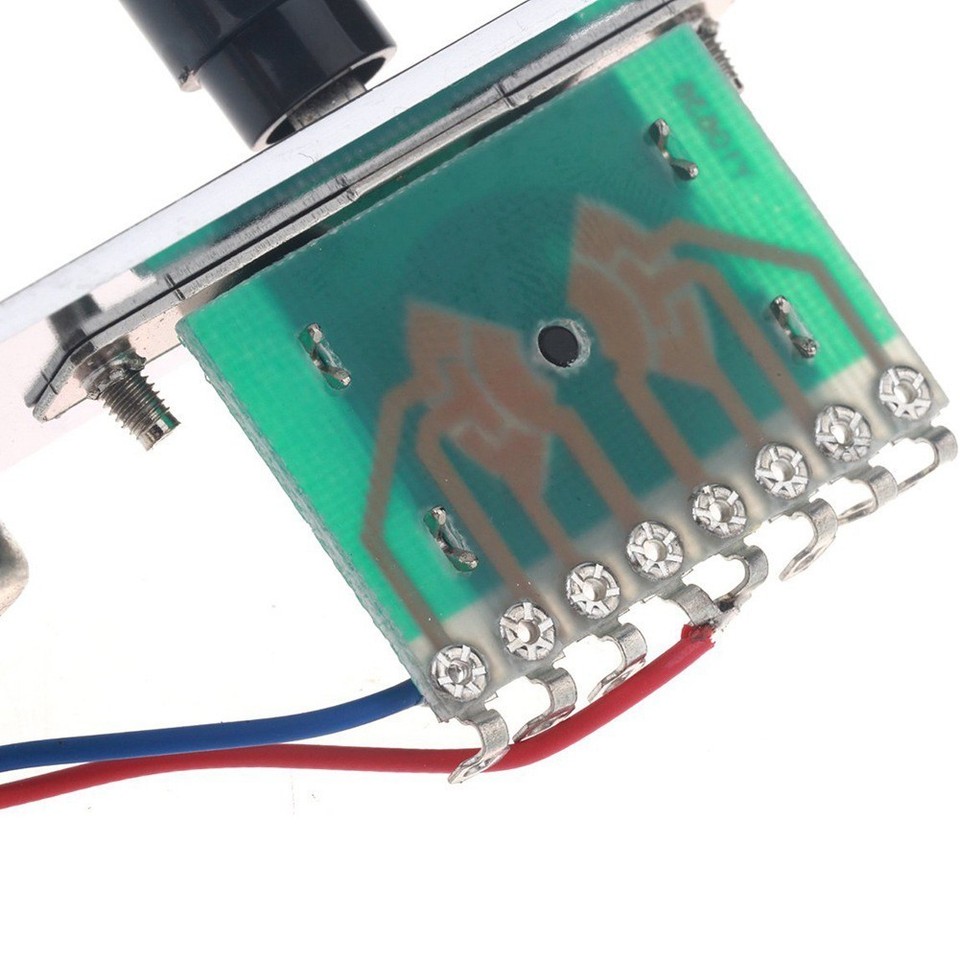 For Telecaster Control Plate Chrome Plated 3 Way Switch Knurled Dome ...