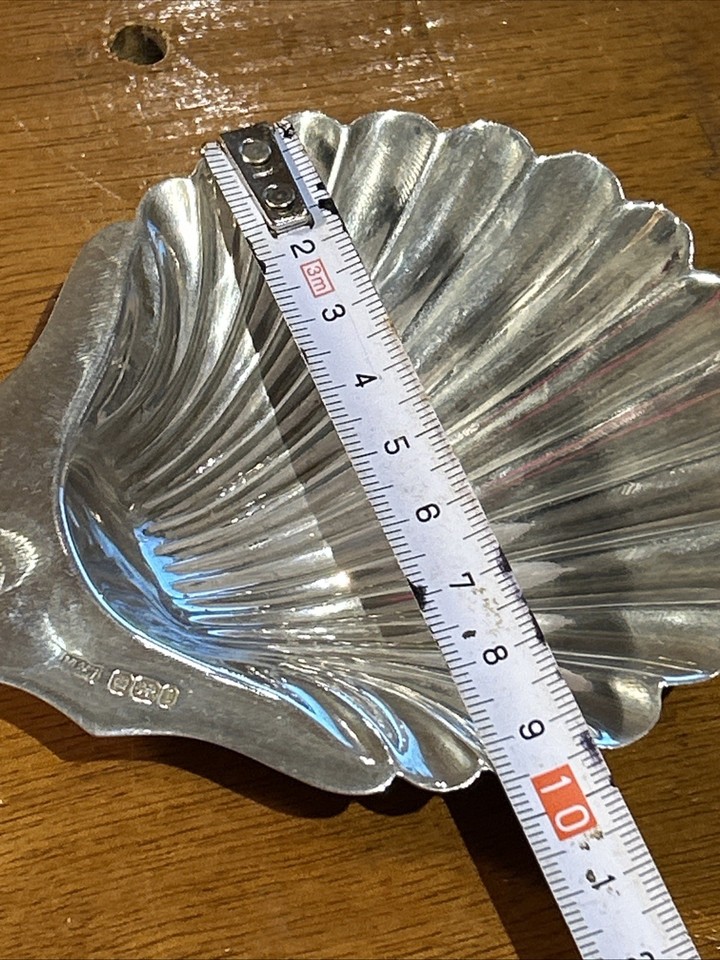 Antique Solid Silver Shell or Scallop Shape Dish, Sheffield 1903 Mappin ...