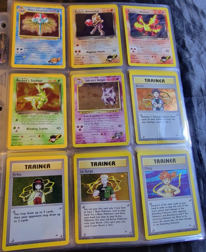 Complete Unlimited Gym Heroes Set ALL of the 132/132 Pokemon Trading ...