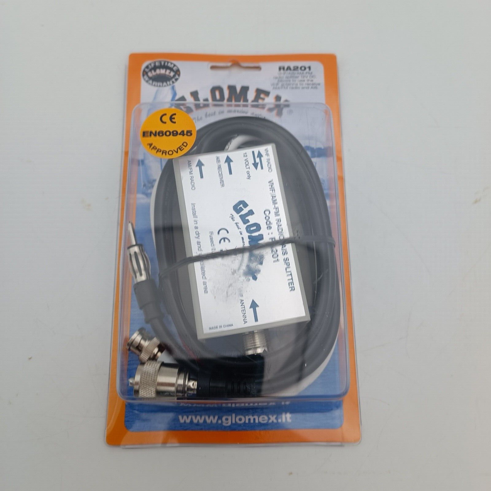 Glomex Splitter VHF AM/FM AIS RA201 Radio EN60945 Brand NEW WARRANTY | eBay