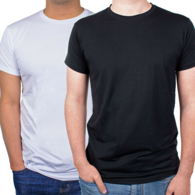 GOLBERG 3 Pack Men's Undershirts - SOFT Cotton Polyester Blend Crew ...