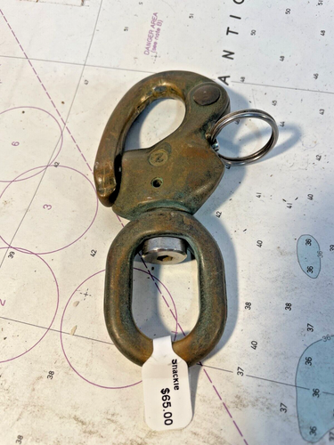 Bronze Snap Shackle With Swivel Merriman Shackle 4-3/8" | eBay