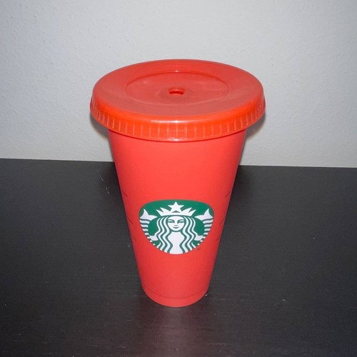 Starbucks Red Color Changing Cup W/ Lid 2020 24 oz Cold NO STRAW | eBay