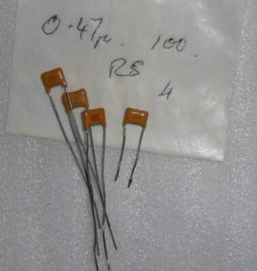 0.47uF x3 100V Miniature Ceramic Capacitors RS Radio Spares Vintage | eBay