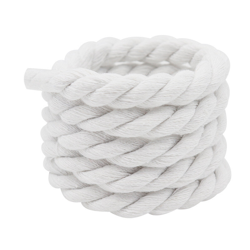 Chunky Laces 10mm Thick Cotton Rope Lace - Clear Tips Shoelace | x2 ...