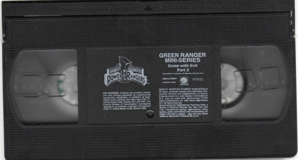 Mighty Morphin Power Rangers - Green With Evil, Pt. 2 (VHS) for sale ...