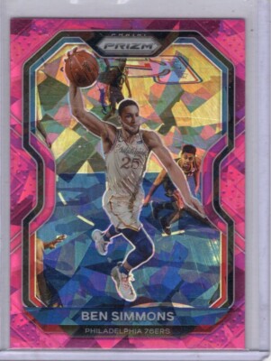 2020-21 Panini Prizm Pink Ice Prizm #125 Ben Simmons Philadelphia 76ers ...