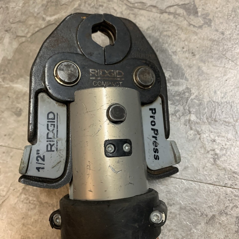 Ridgid RP210 Compact press tool With 3 Jaws Battery And Charger | eBay