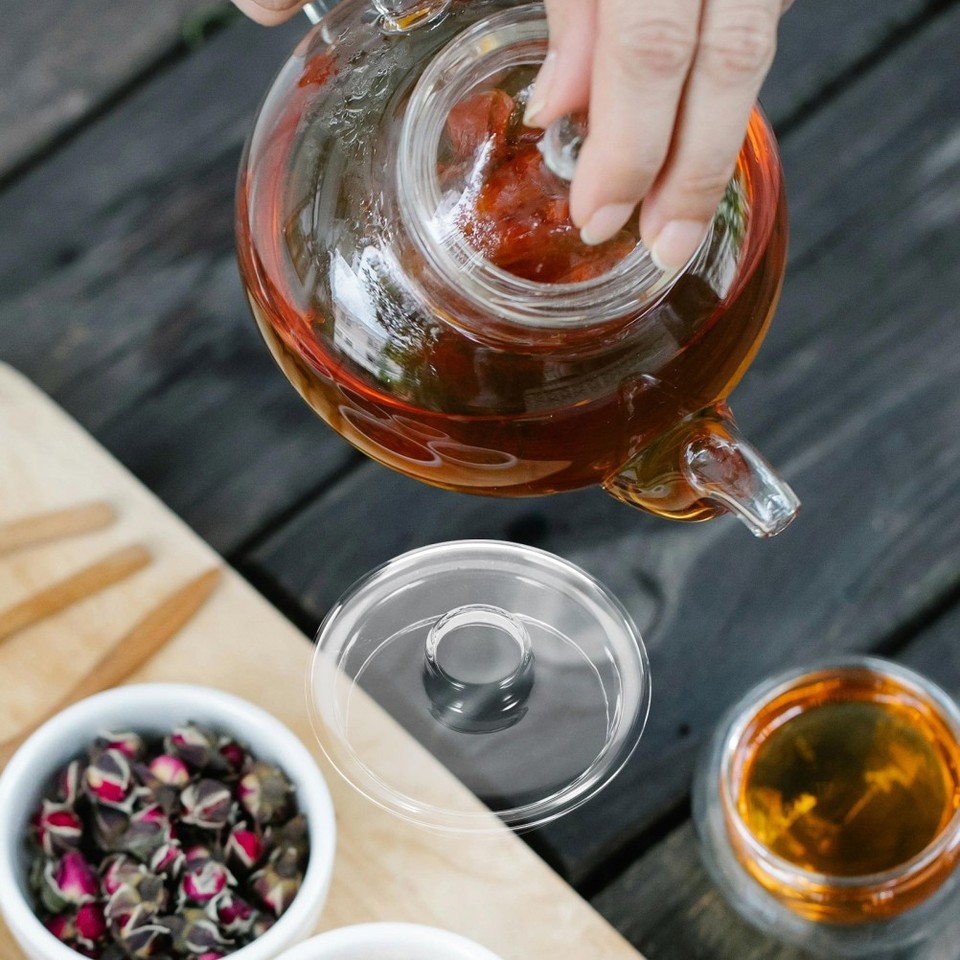 Glass Lid for Tea Pot Jar Lids Replacement Teapot Supplies Cover | eBay ...