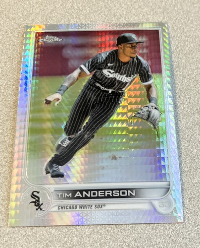 2021 Topps Chrome Prism Refractor #197 Tim Anderson White Sox | eBay