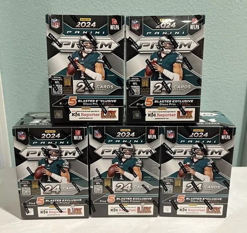 2024 Panini Prizm NFL Football Blaster Box Sealed Rookie RC - Lot of 5 ...