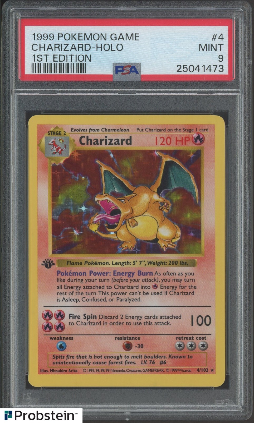 Charizard 1999 Pokemon Game #4 1st Edition Holo Price Guide - Sports ...