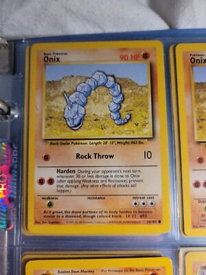 Pokémon TCG Onix Base Set 56/102 Regular Unlimited Common | eBay