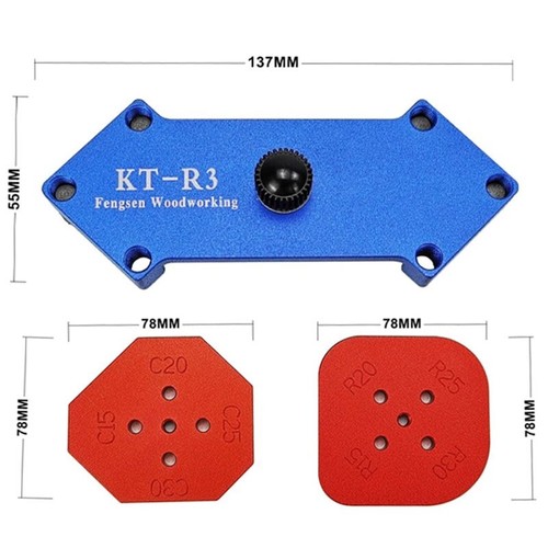 Router Table Corner Jig Templates Radius C/R Angle Locator for ...