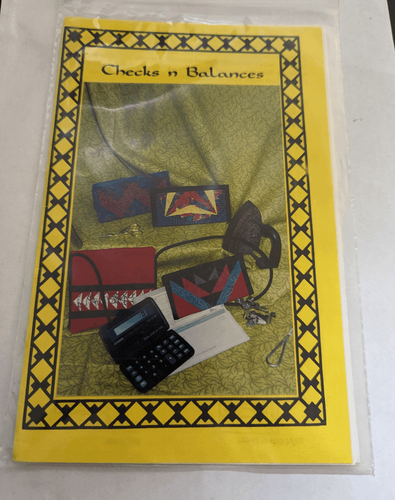 New quilt pattern "checks n balances" checkbook cover sewing Prairie ...