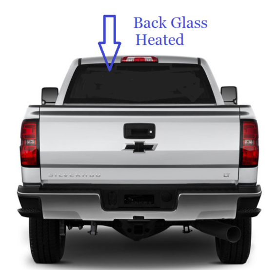 Fits Chevy Silverado 1500 2014-2018 Back Window Glass Heated | eBay